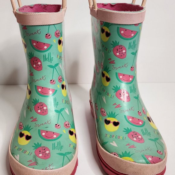 Lily + Dan | Shoes | Lily Dan Pink Watermelon Rain Boots Little Girls ...
